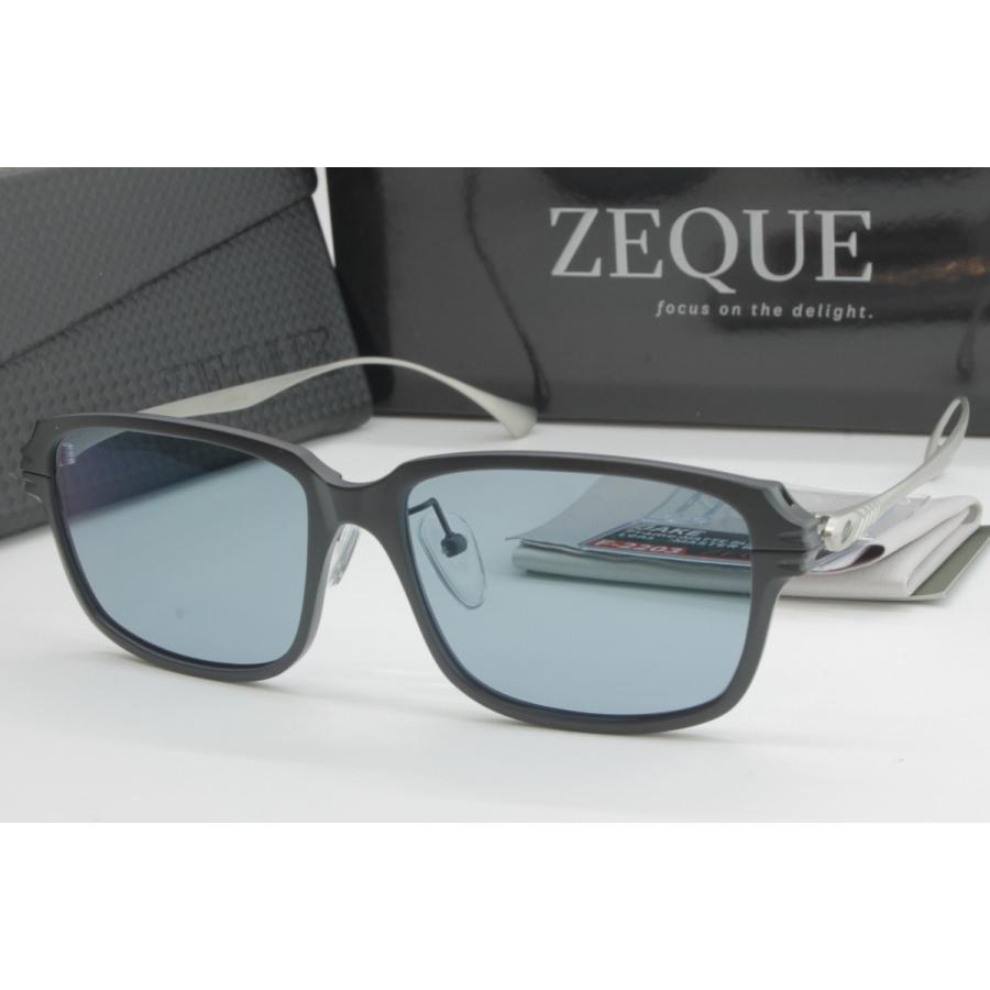 zeal Zeque ゼクー ZEAL ジールオプティクス 偏光 サングラス JAKE F-2203 MATTE BLACK/SILVER MASTER BLUE : コンキーグラス工房 ...