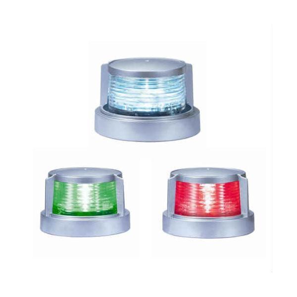 LED航海灯 小糸 小型船舶用 船灯 3個セット 白灯 MLA-4AB2S 舷灯(緑・紅) MLR-4AB2S MLL-4AB2S ボディ色 ...