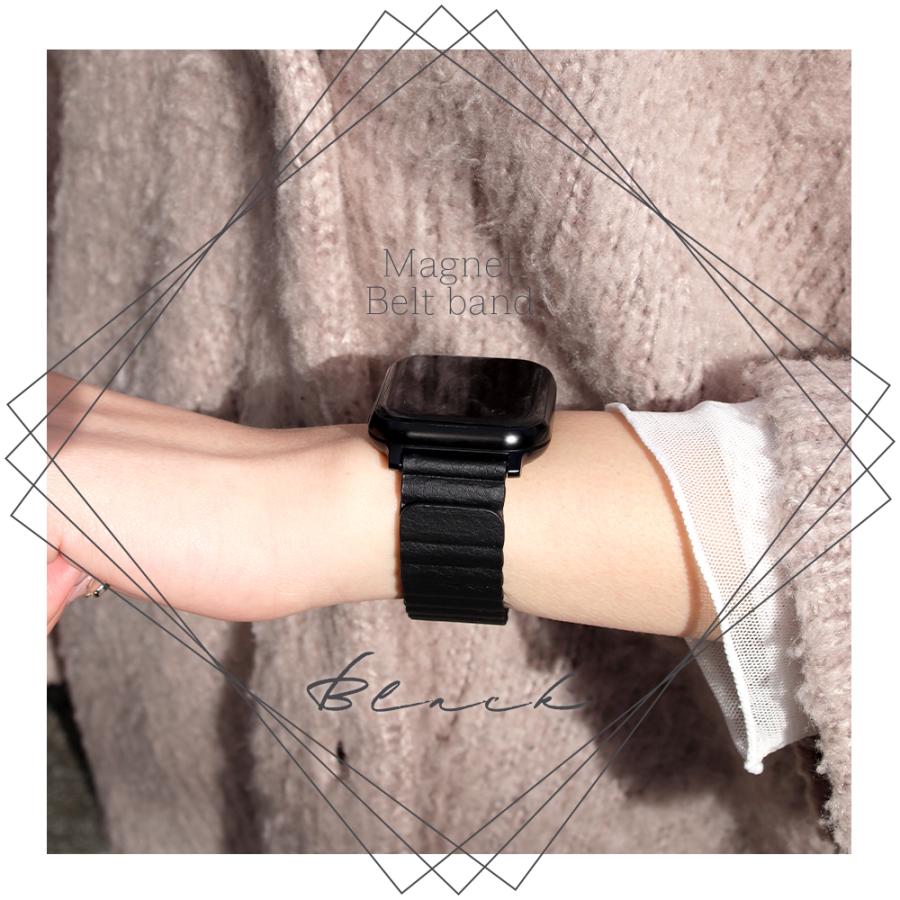 【直営店】 PROJECT-EE EE02 スマートウォッチ 専用 替え ベルト バンド ブラック マイクロファイバーレザー マグネットベルトバンド ベルト幅22mm :1E-E01 ...