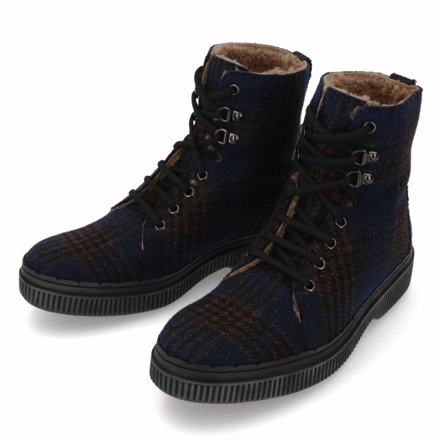 トッズ TOD'S シューズ ブーツ メンズ ネイビー ツイード ショートブーツ ムートンブーツ チェック柄 : 3tod11-00836 : LE CHIEN - 通販 - Yahoo!ショッピング