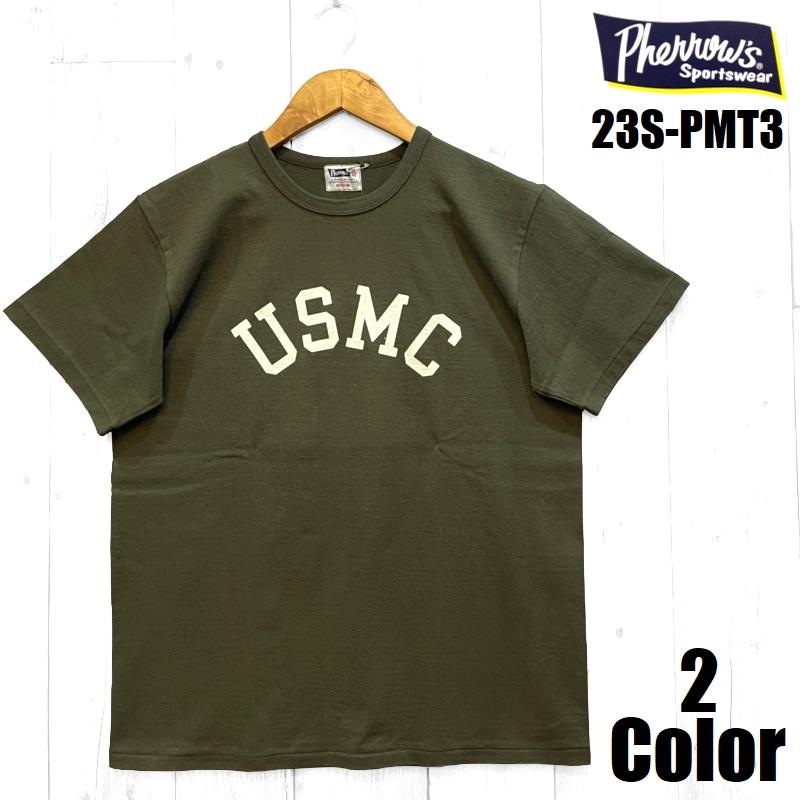 Pherrow's フェローズ 'USMC'プリントTシャツ EASY NAVY 23S-PMT3 半袖 国産 日本製 メンズ アメカジ 送料無料 : EASY NAVY ヤフーショッピング店 ...