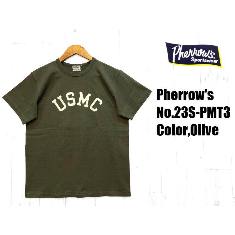 Pherrow's フェローズ 'USMC'プリントTシャツ EASY NAVY 23S-PMT3 半袖 国産 日本製 メンズ アメカジ 送料無料 : EASY NAVY ヤフーショッピング店 ...