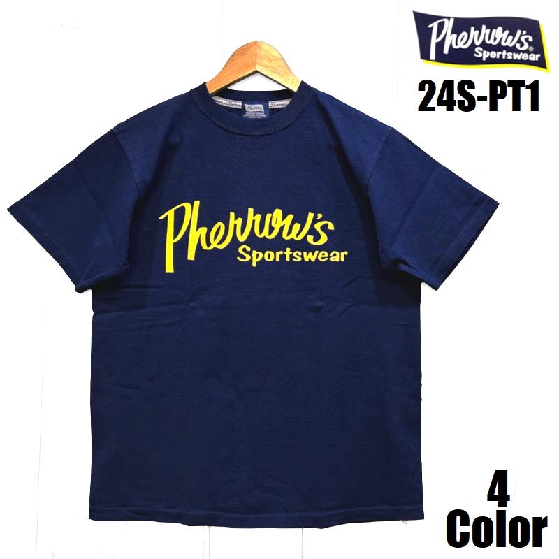 Pherrow's フェローズ 'Pherrow's'ロゴプリントTシャツ EASY NAVY 24S-PT1 半袖 メンズ アメカジ 送料無料 : EASY NAVY ヤフーショッピング店 ...