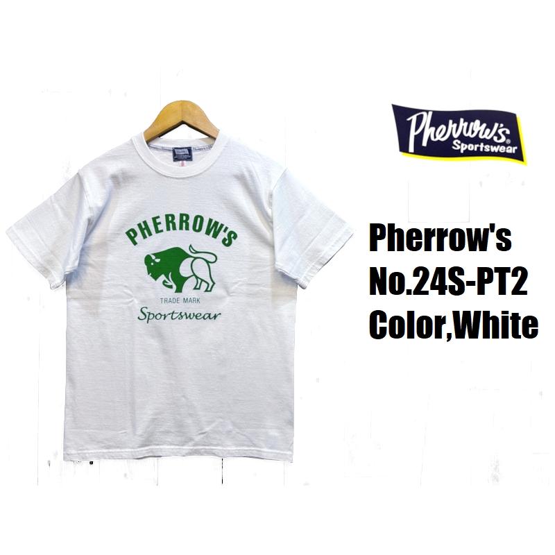 Pherrow's フェローズ バッファローロゴプリントTシャツ EASY NAVY 24S-PT2 半袖 メンズ アメカジ 送料無料 : EASY NAVY ヤフーショッピング店 - 通販 ...