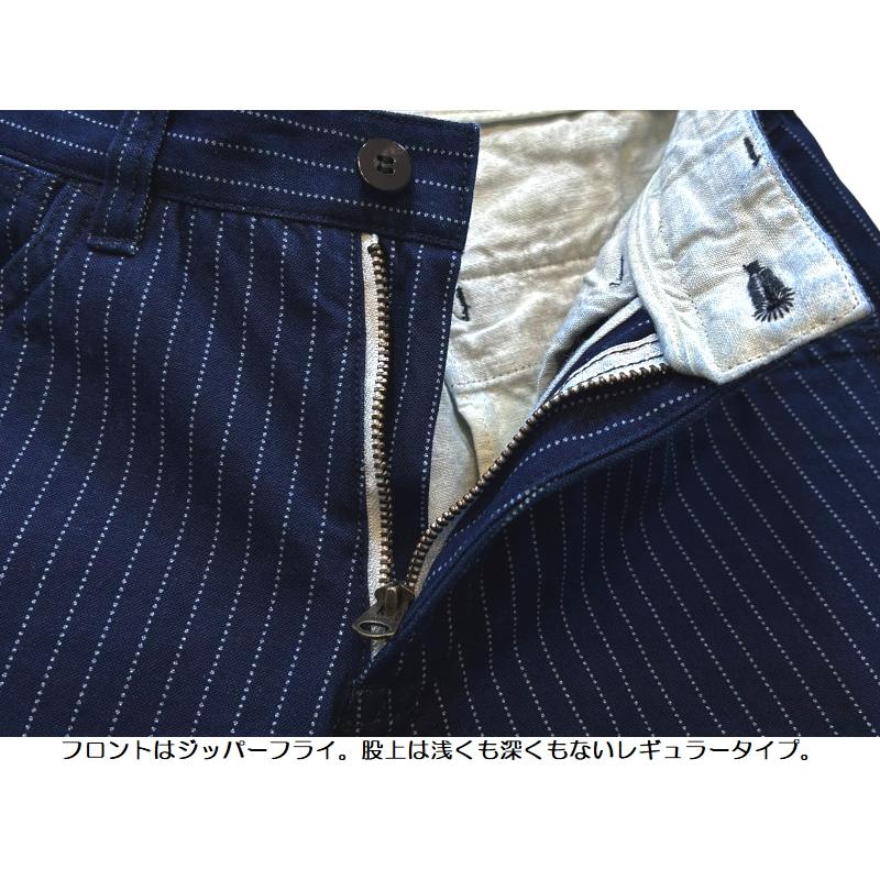 UES（ウエス） インディゴウォバッシュショーツ UES EASY NAVY 45D-I