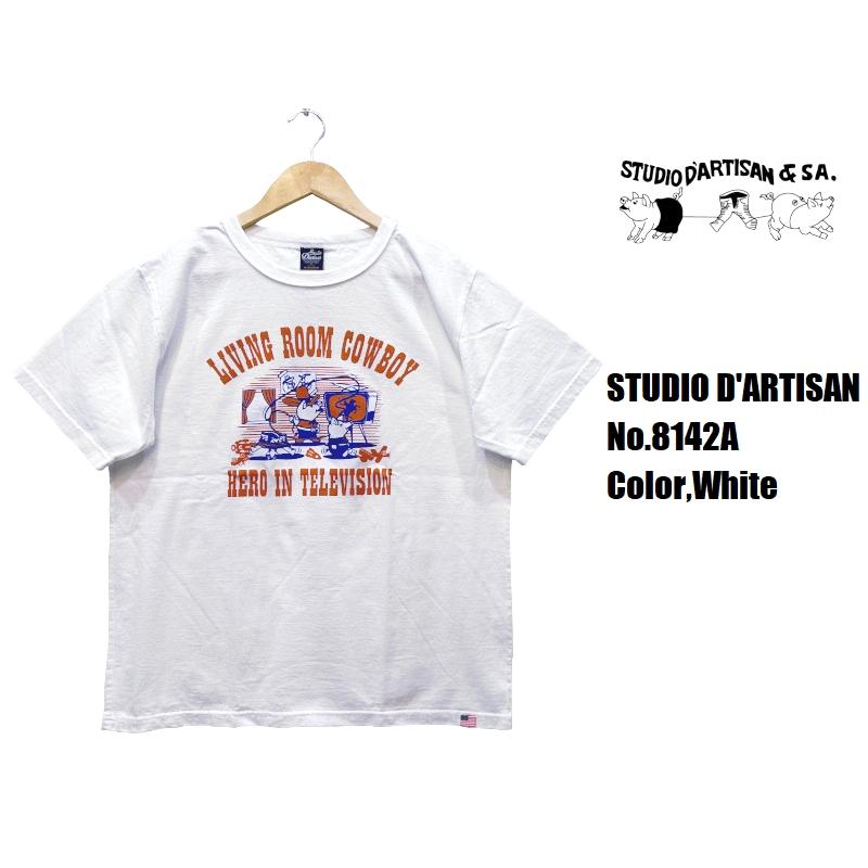 STUDIO D'ARTISAN（ステュディオ・ダ・ルチザン） 'LIVING ROOM COWBOY'プリントTシャツ STUDIO D ...