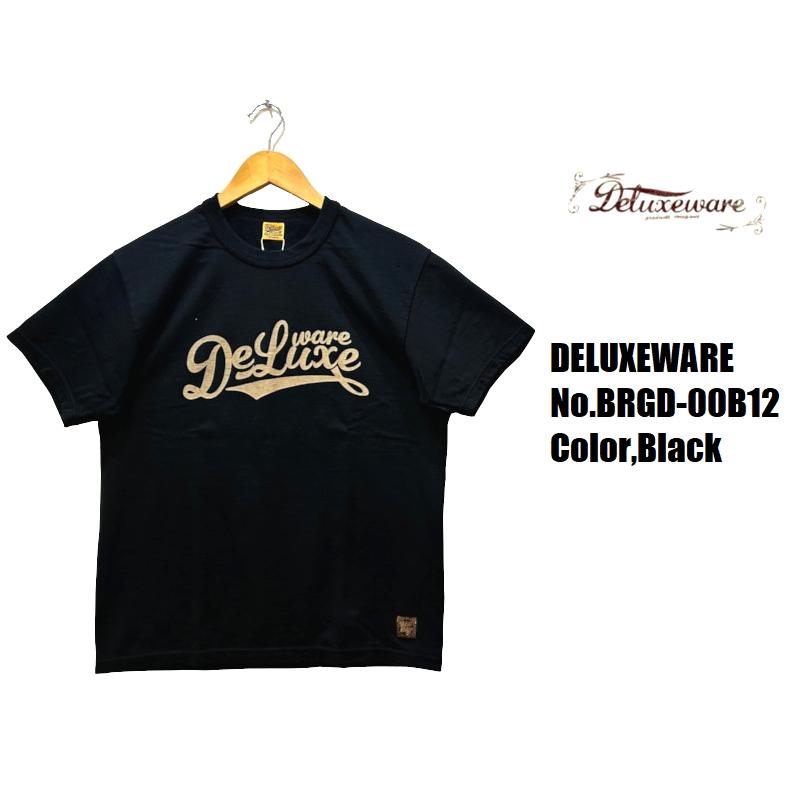 DELUXEWARE デラックスウエア 'Deluxe'ロゴプリントTシャツ EASY NAVY BRGD-00B12 半袖 国産 日本製 メンズ アメカジ 送料無料 : EASY NAVY ...