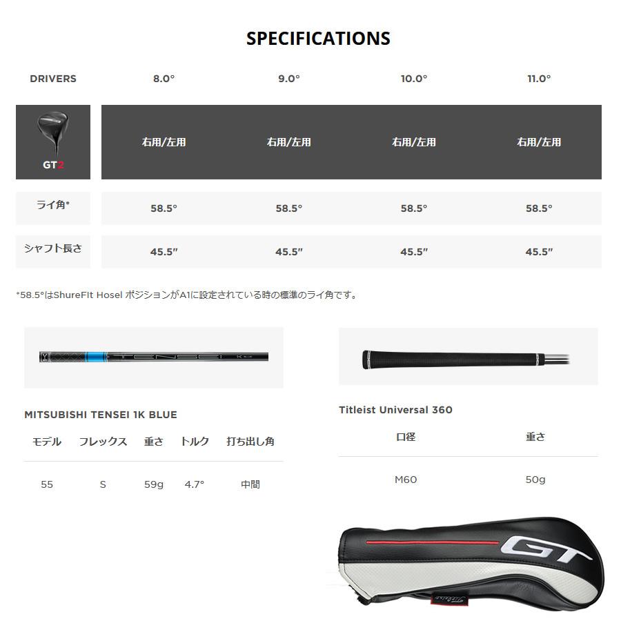 日本仕様 タイトリスト GT2 ドライバー TENSEI 1K Blue 55 カーボン : gt2-dr-t1kblu55-jp : プロテクション - 通販 - Yahoo!ショッピング