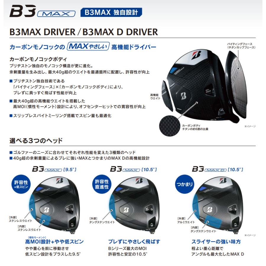 保証書無し商品 ブリヂストン B3MAX ドライバー 純正カーボン VANQUISH BS40 for MAX 日本仕様 【2024年 Bシリーズ B3マックス】 : nh-b3-m-dr ...