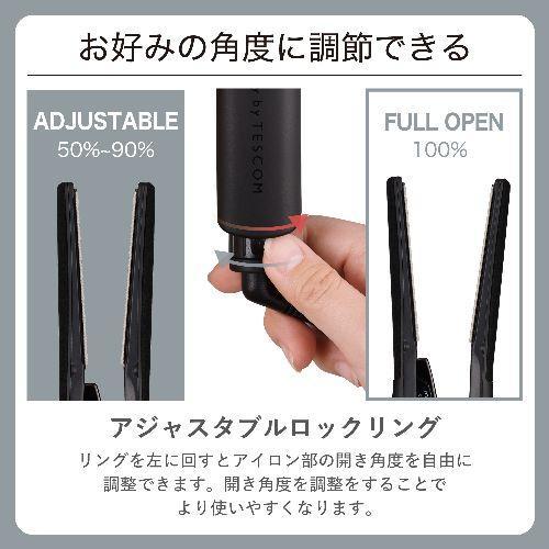 テスコム(TESCOM) NIS500B-K ブラック ストレート ヘアアイロン 25mm シルクコーティング プロテクトイオン 60~210℃ Nobby by TESCOM 長期保証付】テスコム(TESCOM) NIS500B-K ブラック ストレート ヘア