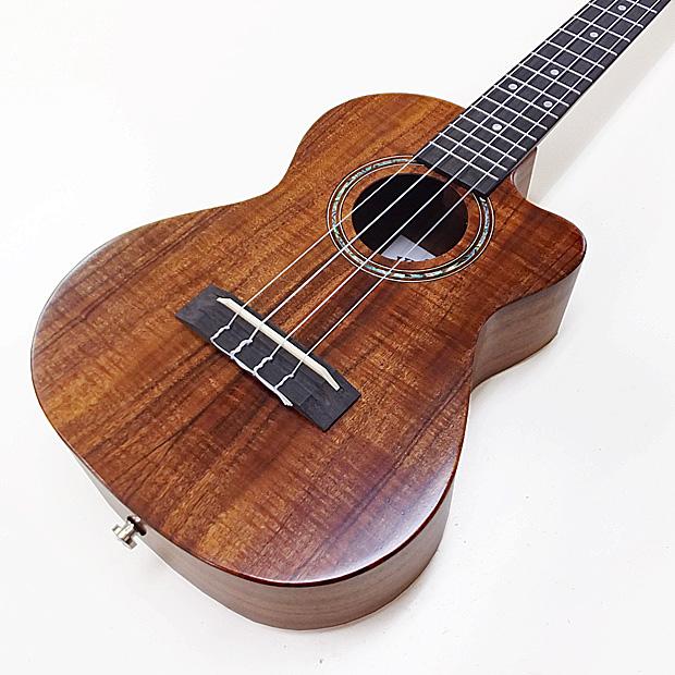 キワヤ ウクレレ KTU-2C テナー・カッタウェイ famousチューナー付 Kiwaya (ウクレレソロ）(フェイマス)(u ...