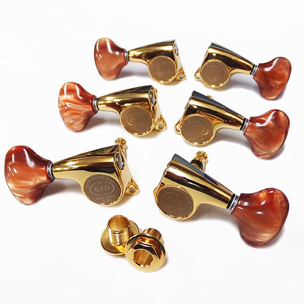 ゴトー ギター ペグ GOTOH SGL510Z CL5 G(ゴールド) L3R3 両側 6個セット【SGL510Z-CL5/G/L3R3 ...