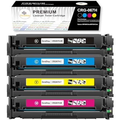 Canon キャノン用 CRG-067H （BK/C/M/Y) 大容量 4本セット 「残量表示ICチップ付き」 印刷枚数：ブラック：約3130枚 : えびすストア - 通販 - Yahoo ...