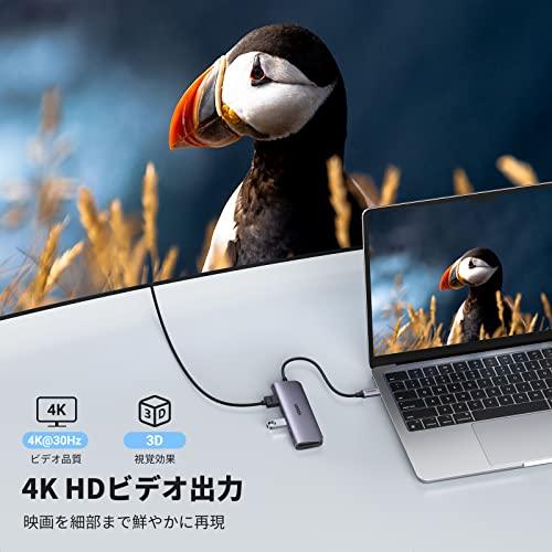 UGREEN Revodok 106 USB-C ハブ 6 in 1 USB C to HDMI 4K SD TFカードリーダー Type c : えびすストア - 通販 - Yahoo!ショッピング