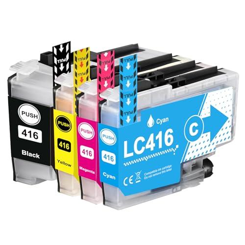 LC416 最新IC残量表示 LC416-4PK 4色パック互換インクカートリッジ LC416BK LC416C LC416M LC416Y 標 : えびすストア - 通販 - Yahoo ...