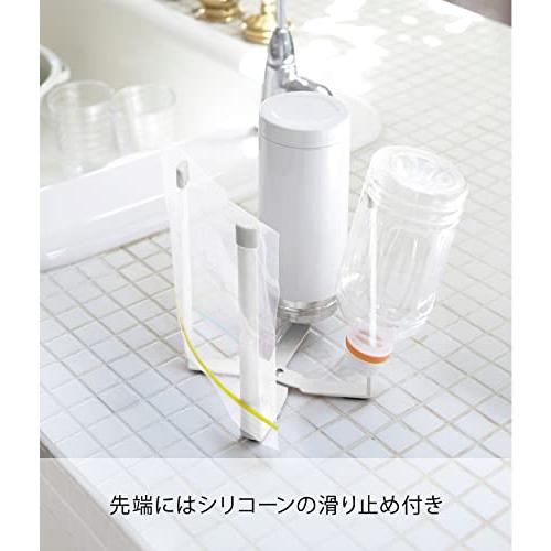 山崎実業(Yamazaki) ポリ袋ホルダー ホワイト 約W12×D9.5×H16.5cm プレート Plate 水切り 三角コーナー 卓上ゴミ : えびすストア - 通販 - Yahoo ...