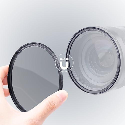 K&F Concept 77mm マグネットCPLフィルター+レンズキャップセット 磁気