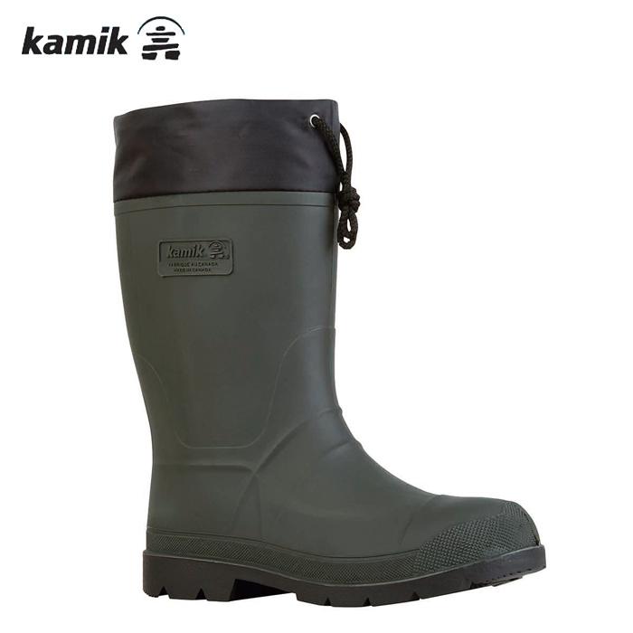 カミック フォレスター メンズ 長靴 ラバーブーツ スノーブーツ 1600516 578 カーキ 2023-24防寒 インナー kamik ...