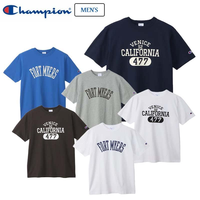 Champion チャンピオン ショートスリーブTシャツ 25SS メンズ 半袖 ベーシック コットン プリント カジュアル スポーツ アウトドア デイリー C3-B344 2025春夏 ...