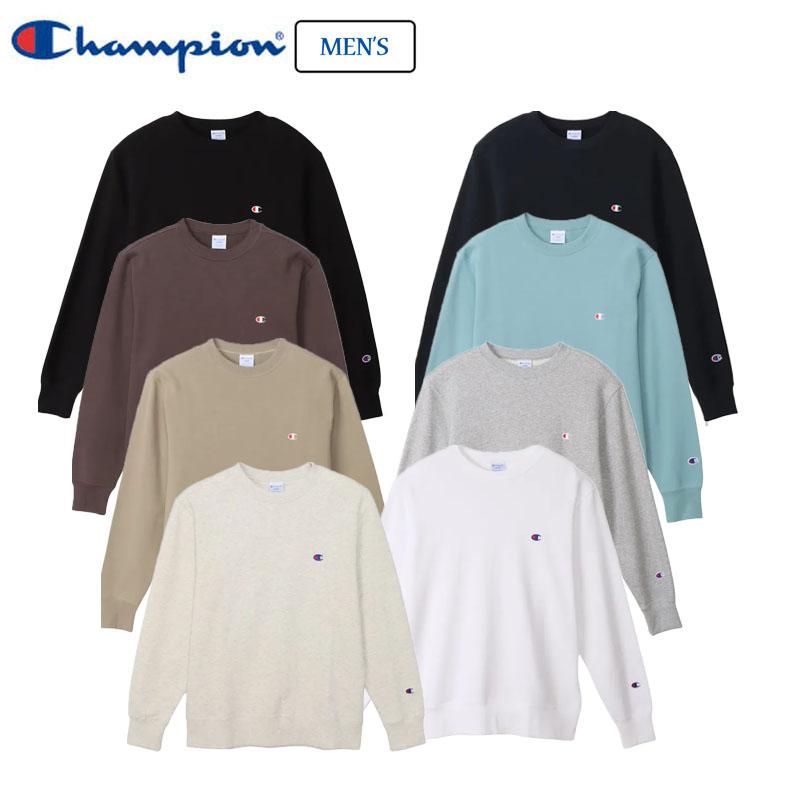Champion チャンピオン クルーネックスウェットシャツ 25FW メンズ トレーナー 裏起毛 カジュアル スポーツウェア アウトドア 普段着 C3-Y035 2025秋冬継続 : エビス ...