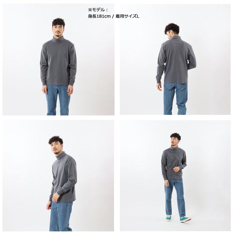 チャンピオン タートルネックロングスリーブTシャツ24FW メンズ 長袖 ロングTシャツ カットソー スポーツウェア アウトドア 普段着 C3-Y435 Champion 2024秋冬 ...