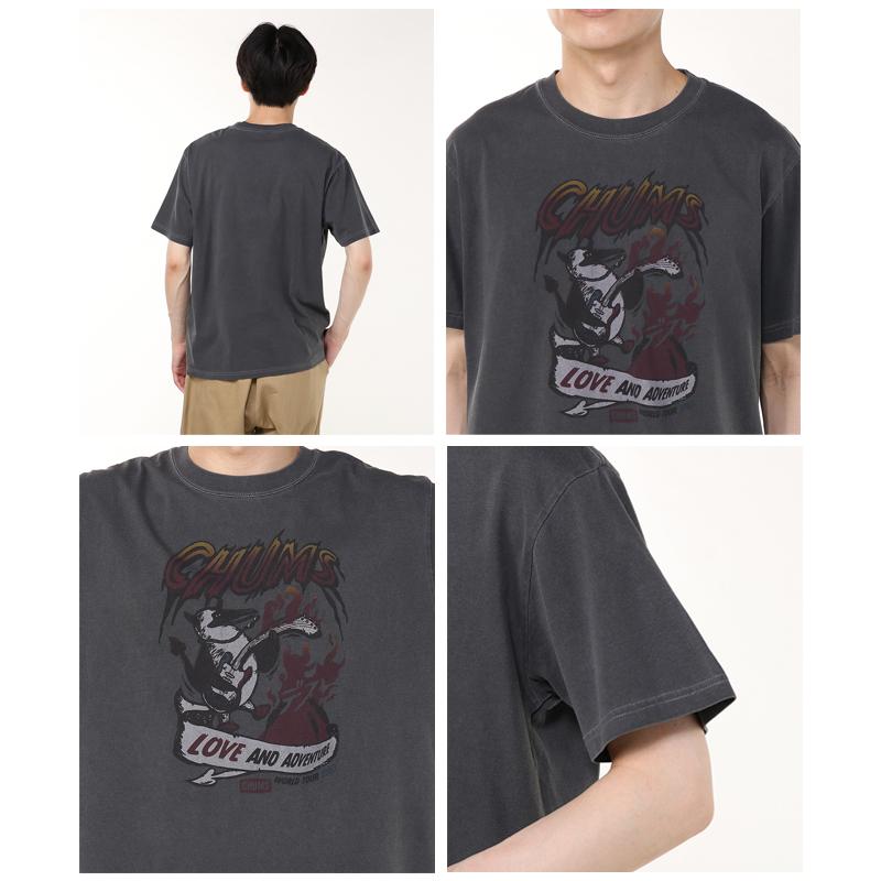 CHUMS チャムス 70メタルバンドTシャツ メンズ 半袖 Tシャツ カジュアル CH01-2533 2025春夏 : エビスヤスポーツ - 通販 - Yahoo!ショッピング