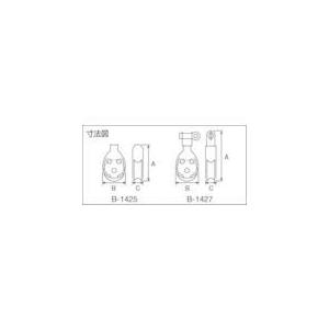 あすつく対応 「直送」 水本機械製作所 [B-1425] 滑車 ステンレス プーリーブロック 使用ロープ径Φ5〜7mm 基本使用荷重0．03t ...