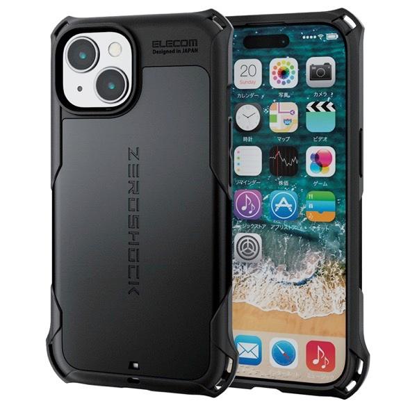 ZEROSHOCK エレコム ELECOM iPhone 15 ブラック PM-A23AZEROBK : キットカット アネックス - 通販 - Yahoo!ショッピング