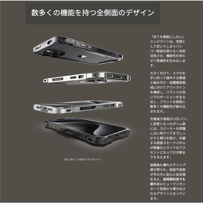 alumania アルマニア iPhone 15 Pro EDGE LINE アルミフルビレットバンパー SILVER IP-A2315P-SI ネコポス送料無料 : キットカット アネックス ...