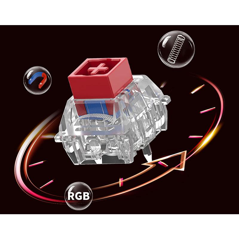 TTC ティーティーシー King of Magnetic Switch RGB 押下圧35g リニア 2ピン キーボード磁気スイッチ 35個 ...