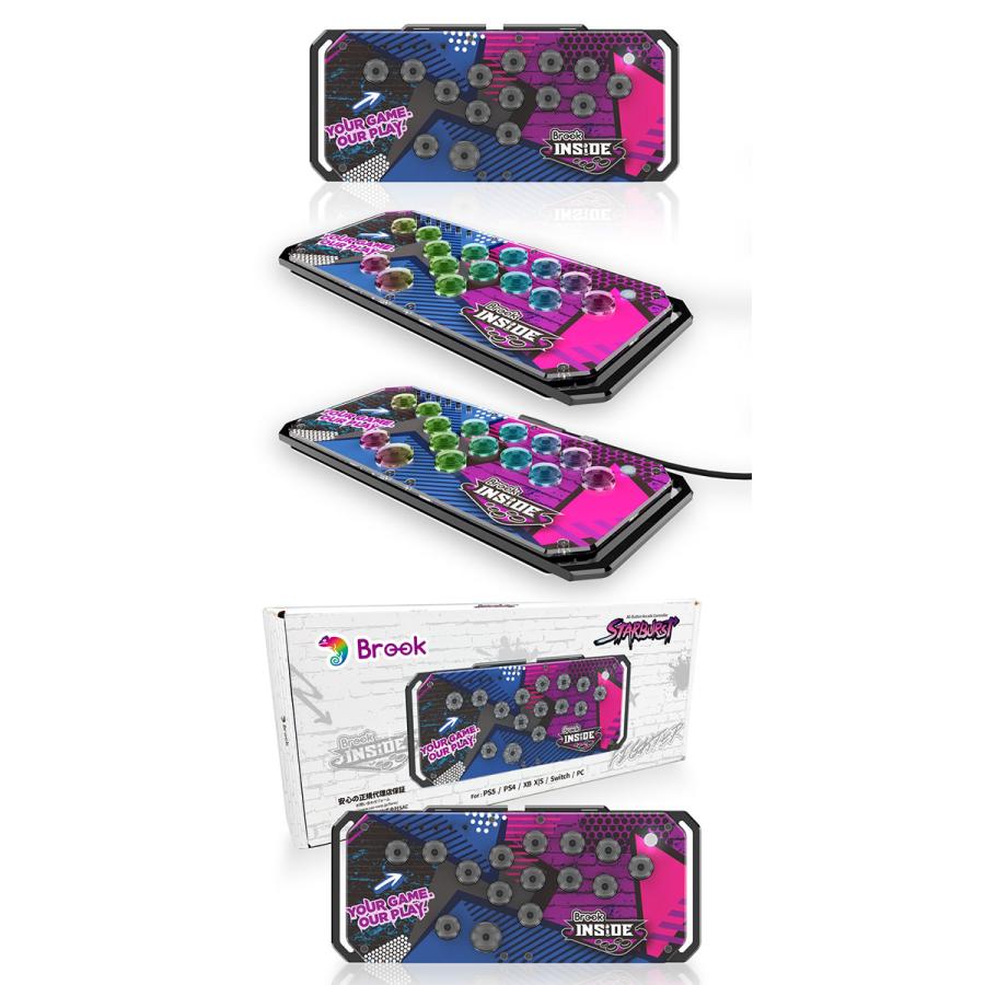 Brook ブルック Fighter Starburst PS5対応 有線 レバーレスコントローラー Black FM0012033 ネコポス ...