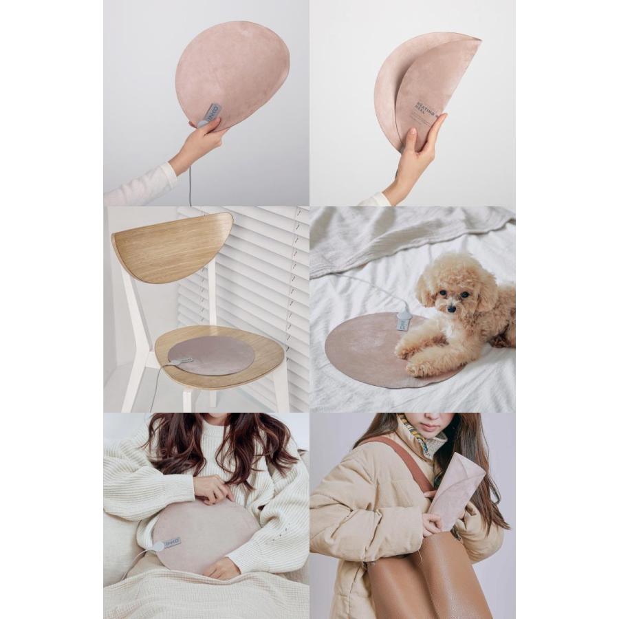 INKO インコ USB Heating Pad Suede 薄型 USBヒーター プレミアム人工スエード仕様 ローズウッド IK07693 ...