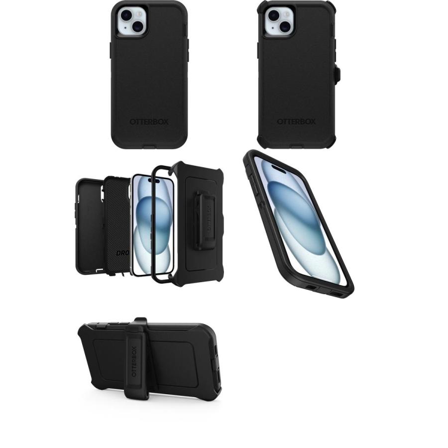 OtterBox オッターボックス iPhone 15 Plus / 14 Plus DEFENDER ディフェンダー 耐衝撃 Black 77-92542 ネコポス不可 :518688 ...