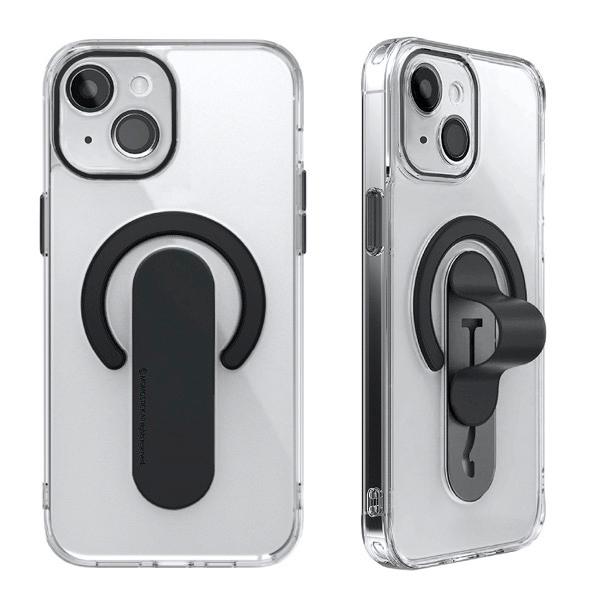 MOMO STICK モモスティック iPhone 15 Plus Mag Grip レンズガード一体型クリアケース MagSafe対応 ...