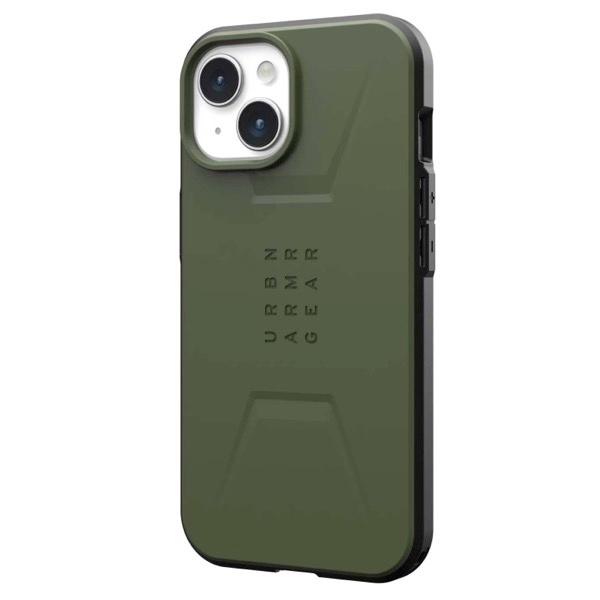 UAG ユーエージー iPhone 15 CIVILIAN シビリアン 耐衝撃ケース MagSafe対応 オリーブ UAG-IPH23MB ...