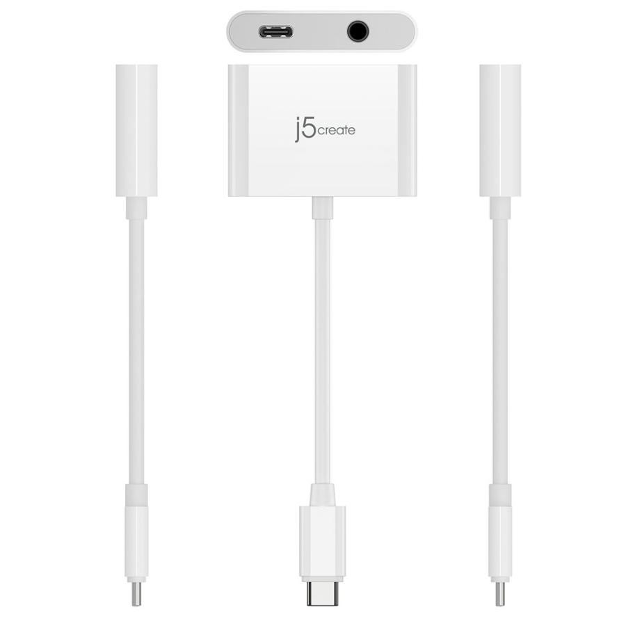 j5 create ジェイファイブクリエイト USB-C to 3.5mm+PD 2in1 オーディオ & パワーデリバリー マルチアダプター ...