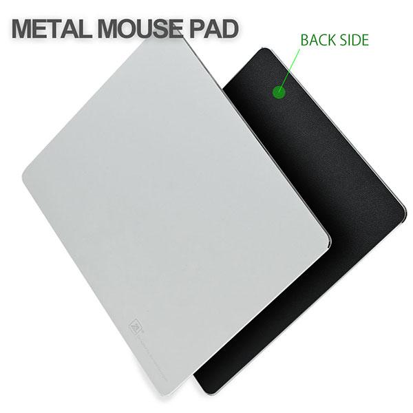 alumania（アルマニア） AL-MOUSE PAD SQ200x240 アルミ製 メタルマウスパッド SILVER 1909-MP01 ...