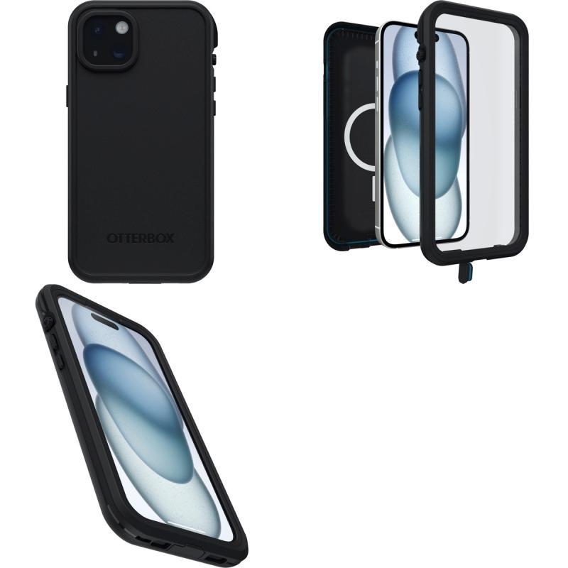OTTERBOX OtterBox オッターボックス iPhone 15 Plus LifeProof FRE 防水 防塵 防雪 耐衝撃 ケース MagSafe対応 Black 77 ...