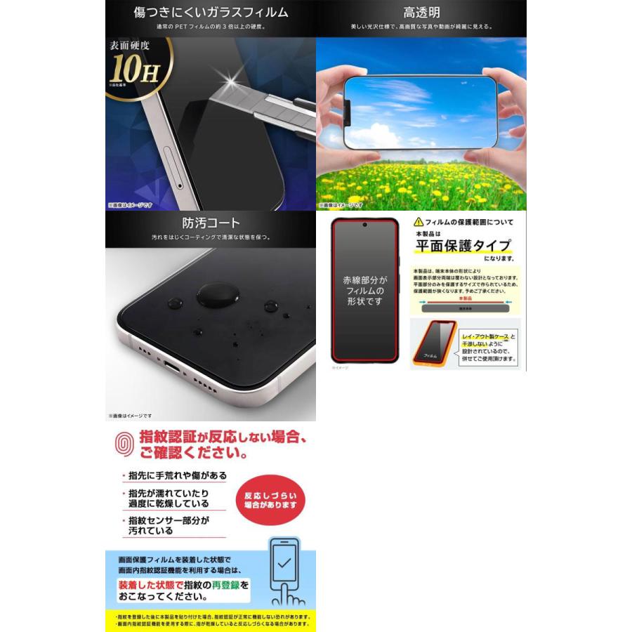 ray-out Ray Out レイアウト Google Pixel 8 Like standard ガラスフィルム 10H 光沢 指紋認証対応 RT-GP8F/SCG ネコポス可 : キット ...