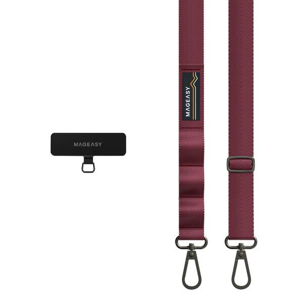 MAGEASY MagEasy マグイージー Strap+ Strap Card 20mm for SMART PHONE Burgundy ME_SPASRFBS2_BD ネコポス不可 ...