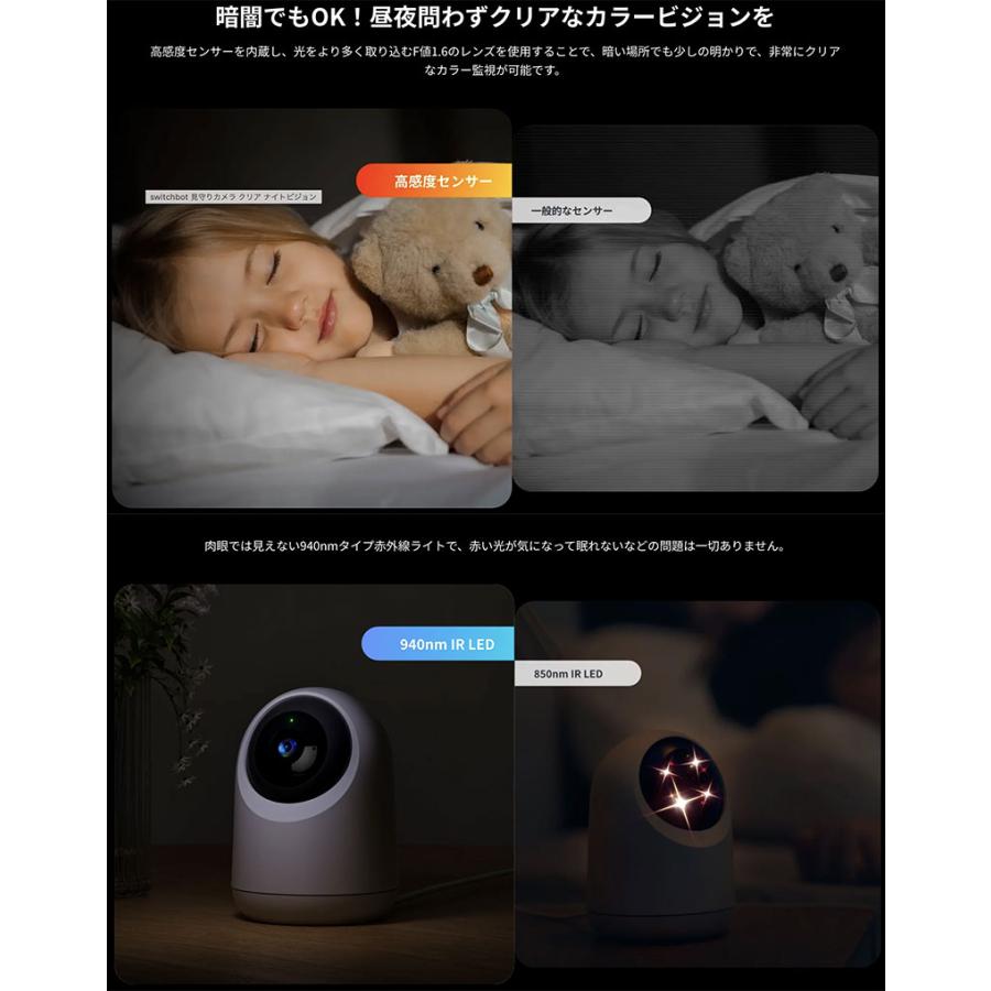 SwitchBot 見守りカメラPlus 5MP 500万画素 W4001100 屋内カメラ スイッチボット スマートホーム ネコポス不可 : キットカットヤフー店 - 通販 - Yahoo ...