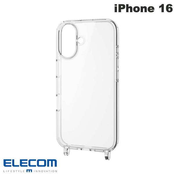 ELECOM（エレコム） ELECOM iPhone 16 ハイブリッドケース ストラップホール付き クリア PM-A24AHVCKSHCR : キットカットヤフー店 - 通販 - Yahoo ...