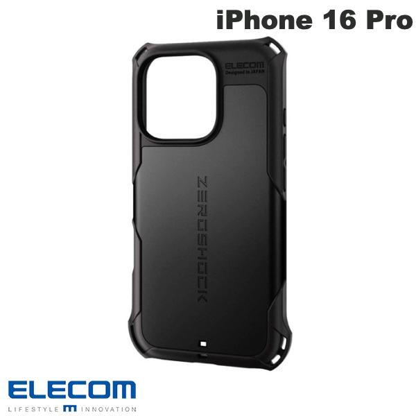 ZEROSHOCK エレコム ELECOM iPhone 16 Pro ハイブリッドケース ブラック PM-A24CZEROBK ネコポス送料無料 : キットカットヤフー店 - 通販 ...