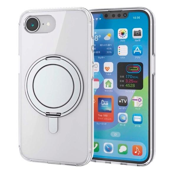 ELECOM（エレコム） ELECOM iPhone 16e ハイブリッドケース MAGKEEP スタンド クリアxシルバー PM-A25SMAGSTSV : キットカットヤフー店 - 通販 ...