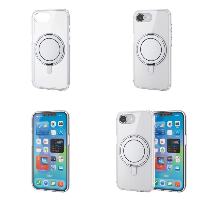 ELECOM（エレコム） ELECOM iPhone 16e ハイブリッドケース MAGKEEP スタンド クリアxシルバー PM-A25SMAGSTSV : キットカットヤフー店 - 通販 ...
