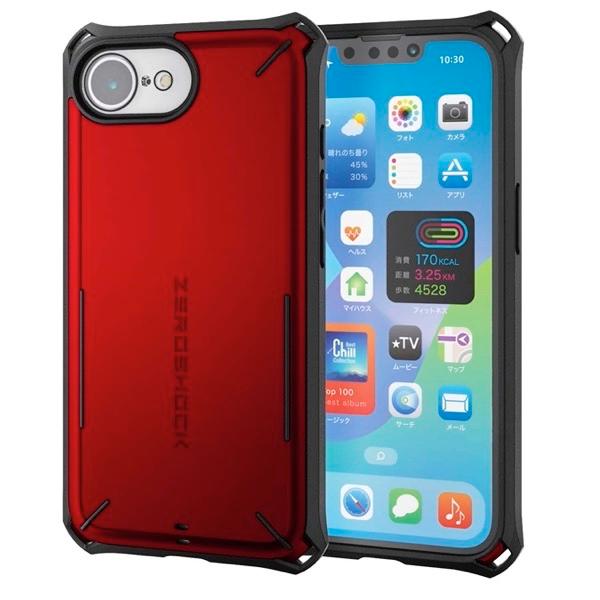 ZEROSHOCK エレコム ELECOM iPhone 16e ハイブリッドケース Solid Plus レッド PM-A25SZEROSPRD : キットカットヤフー店 - 通販 ...