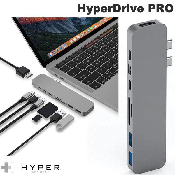 HYPER HYPER++ ハイパー HyperDrive PRO 8-in-2 USB-C Hub PD対応 GN28D-GRAY ネコポス ...