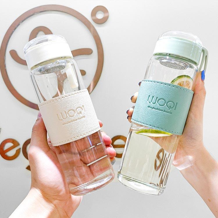 ウォーターボトル 水筒 ガラス 340ml 480ml 大容量 断熱カバー付き フィルター付き 透明 ガラスカップ 漏れない ボトル マイボトル クリ : EC SHOP RON - 通販 ...