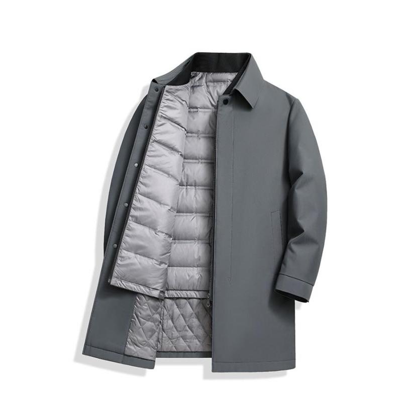 ダウン90％ ステンカラー ダウンコート 3way ダウンベストライナー付き