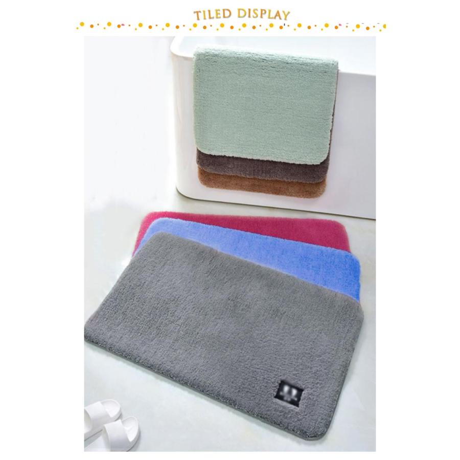 速乾 バスマット 足拭きマット お風呂マット 50x80cm 滑り止め 吸水 マイクロファイバー 大判 足ふきマット 抗菌 北欧 洗える 衛生的 バス : matud533804 : EC ...